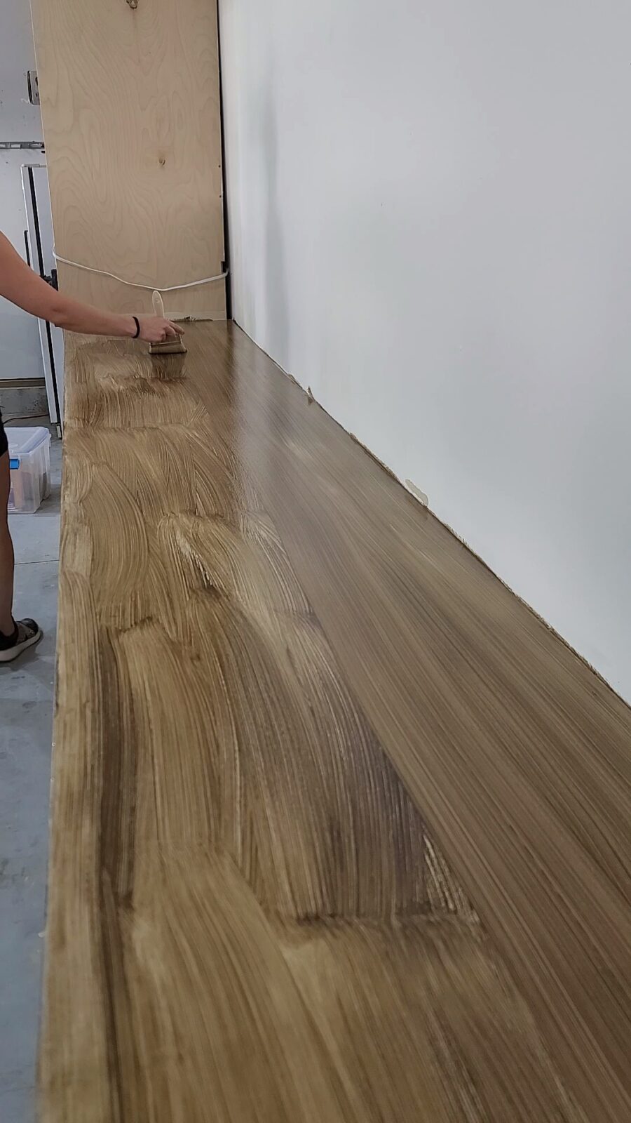 Faux Wood Countertops with just Paint! - Cedar Hill Builder