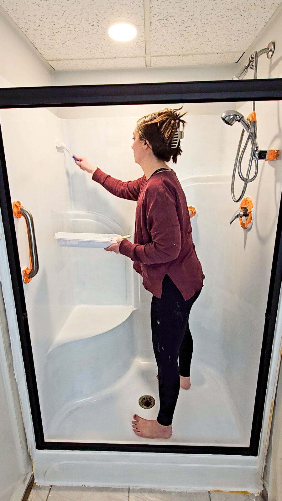 How to Paint a Shower or Tub - Cedar Hill Builder