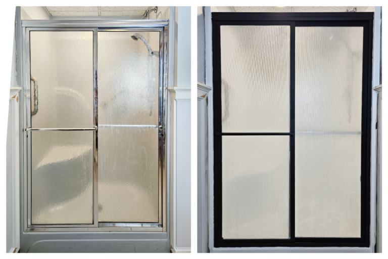 How to Paint Shower Doors - Cedar Hill Builder