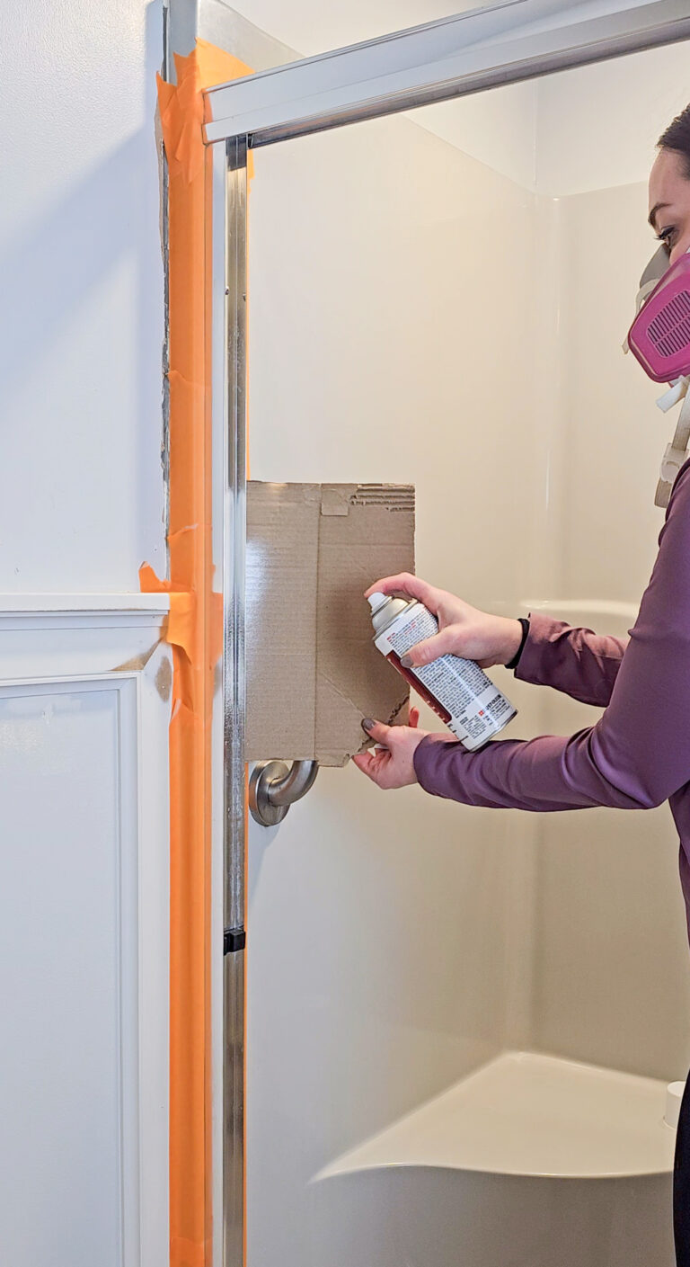 How to Paint Shower Doors - Cedar Hill Builder