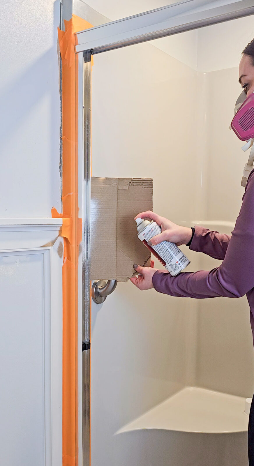 How to Paint Shower Doors - Cedar Hill Builder