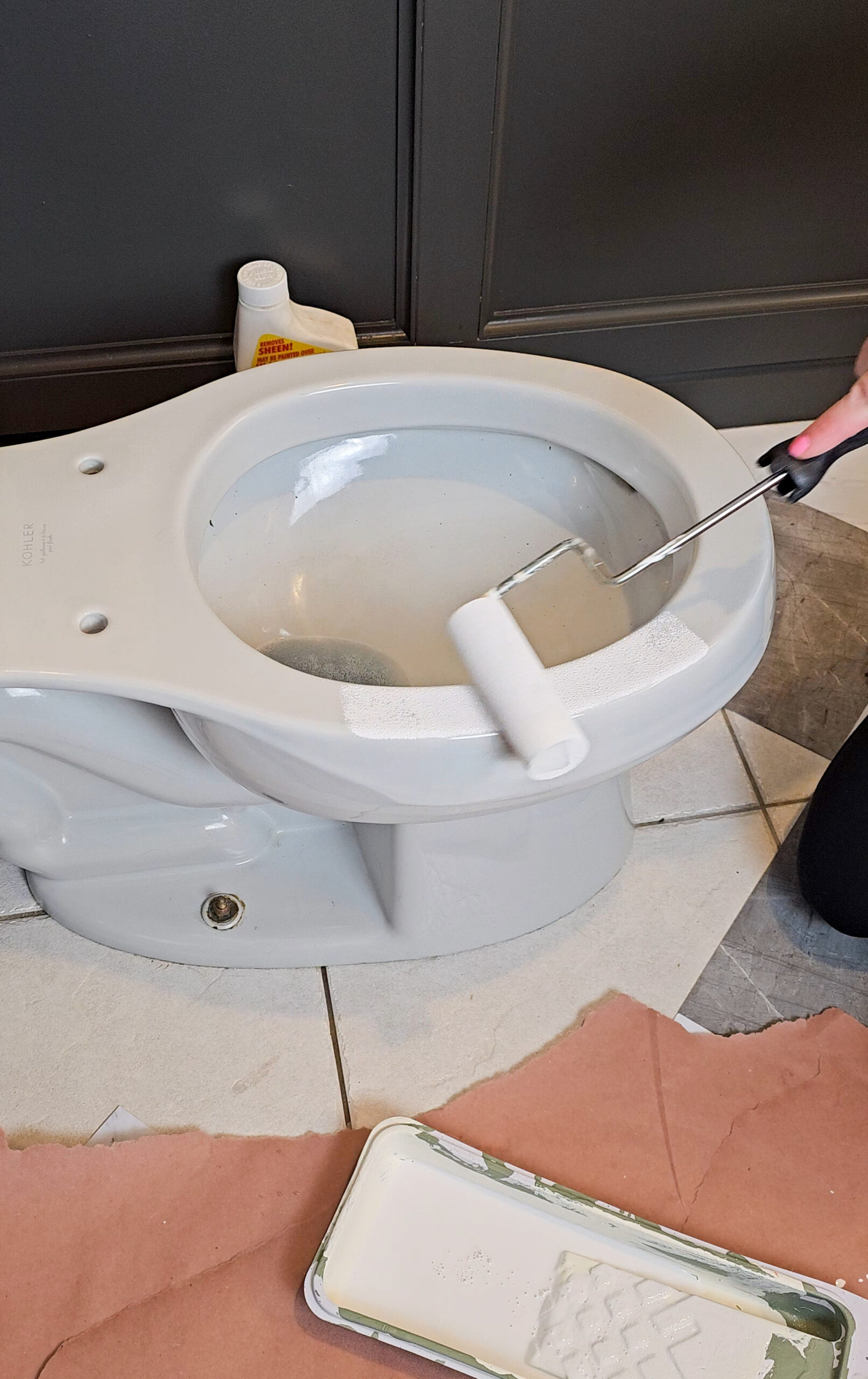 How I Painted A Toilet - Cedar Hill Builder