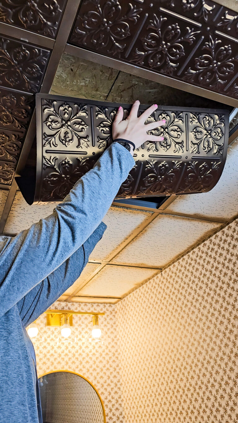 Replacing Drop Down Ceiling Tiles - Cedar Hill Builder