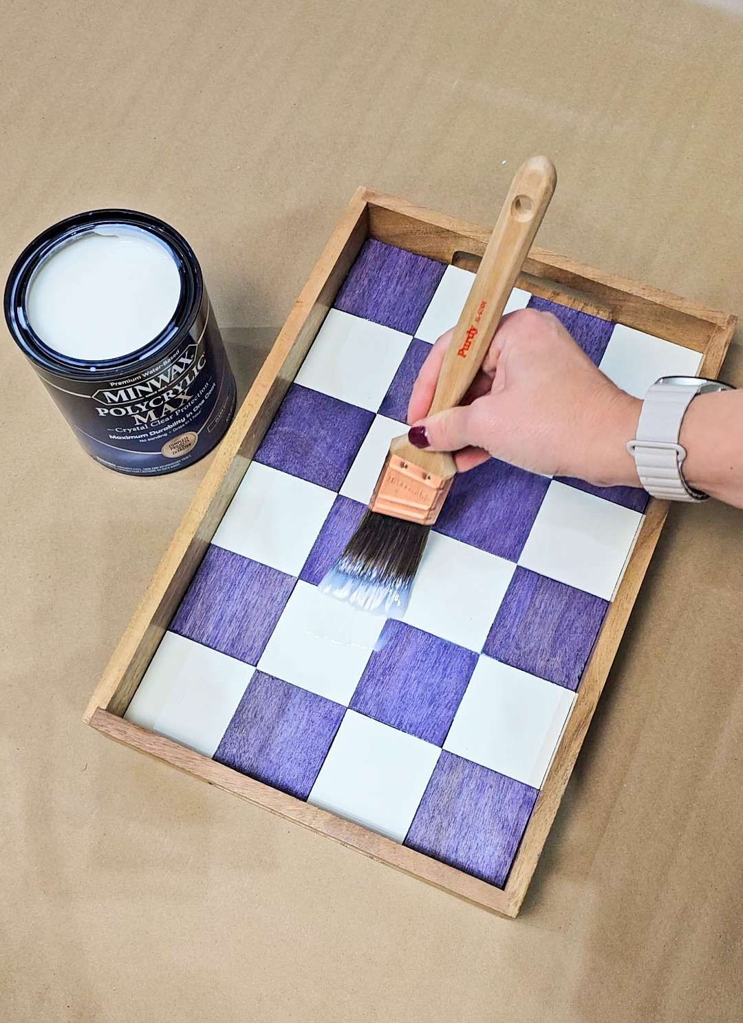 Checkered Tray DIY - Cedar Hill Builder