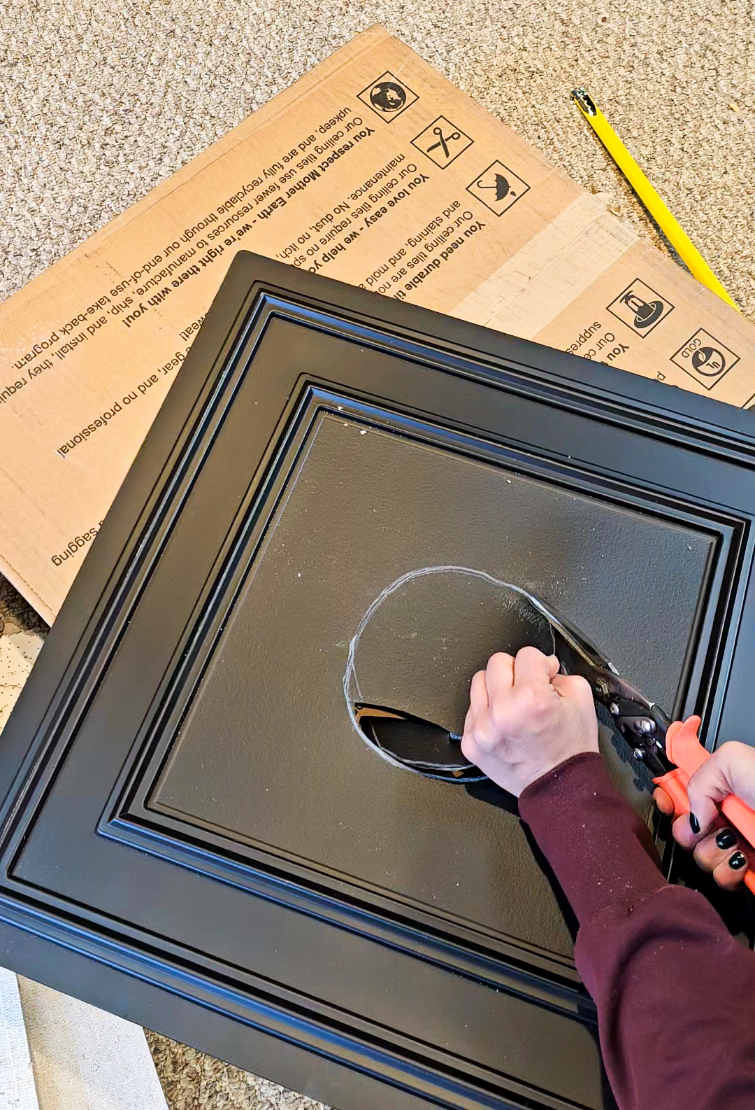 Replacing Drop Down Ceiling Tiles (again!) - Cedar Hill Builder