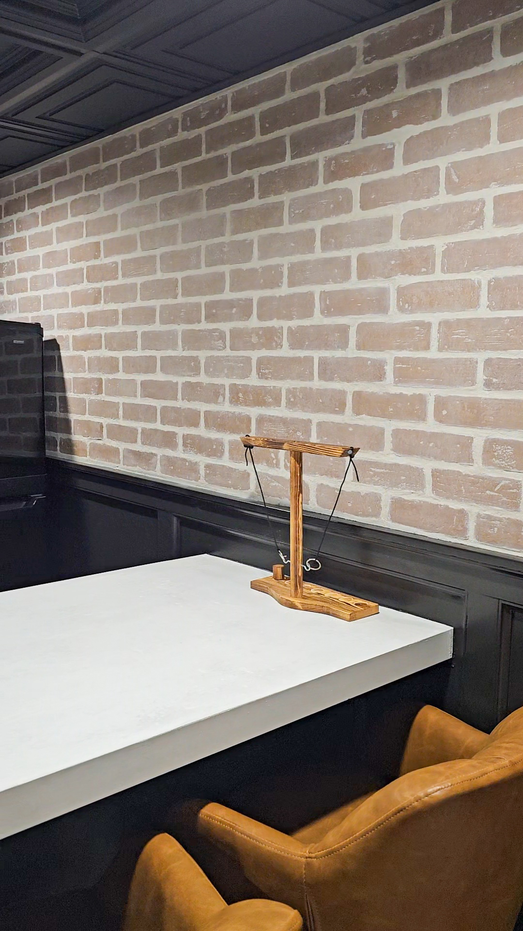 Faux Brick Accent Wall - Cedar Hill Builder
