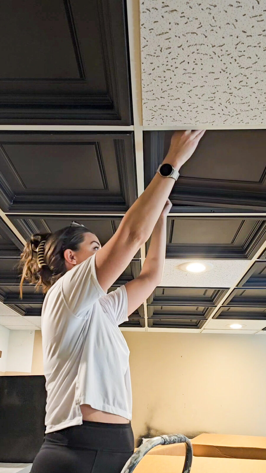 Replacing Drop Down Ceiling Tiles (again!) - Cedar Hill Builder