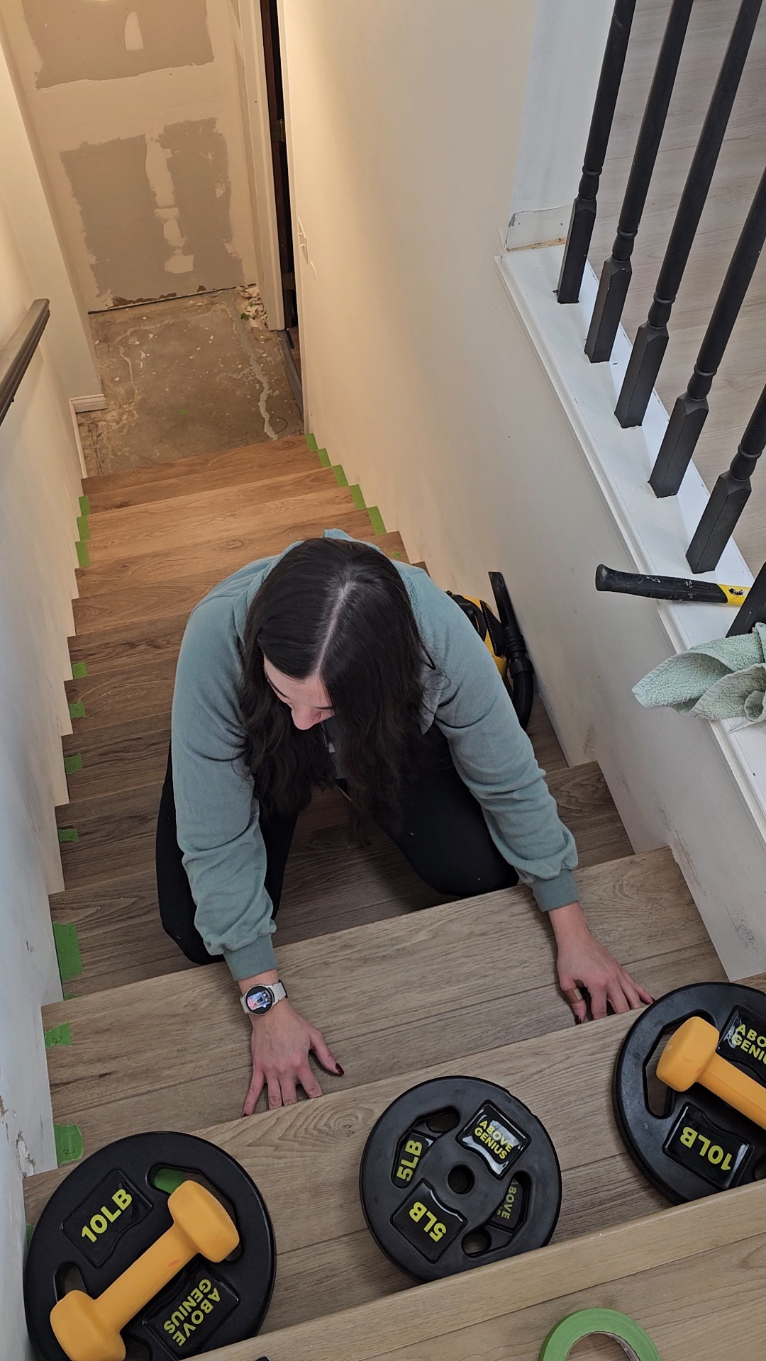 How to Redo Your Stairs with Plank Flooring - Cedar Hill Builder